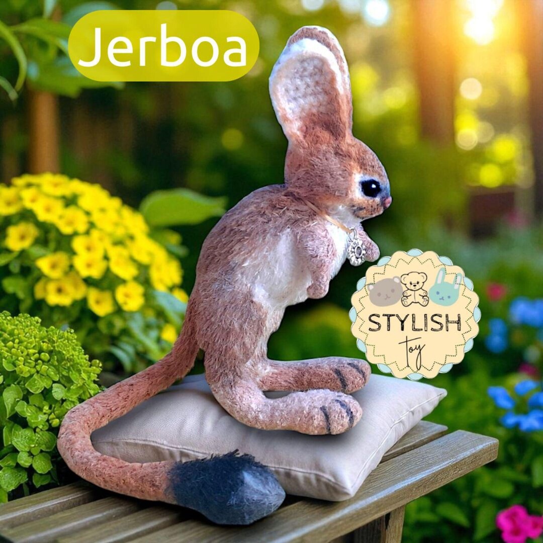 Long-eared Jerboa, Desert Animal, Miniature Crochet - Unique ...