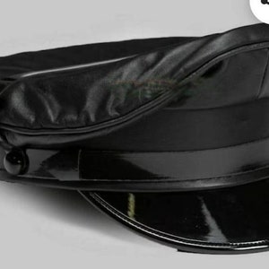 Finest Soft Real Leather Biker Army Muir Cap US Hat Authentic Uniform ...