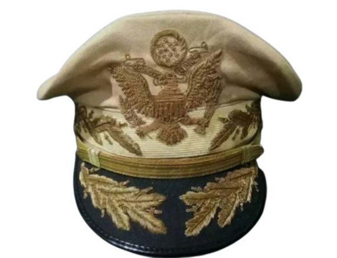 Usa Army General Douglas Macarthur Authentic New Khaki Hat Antique ...