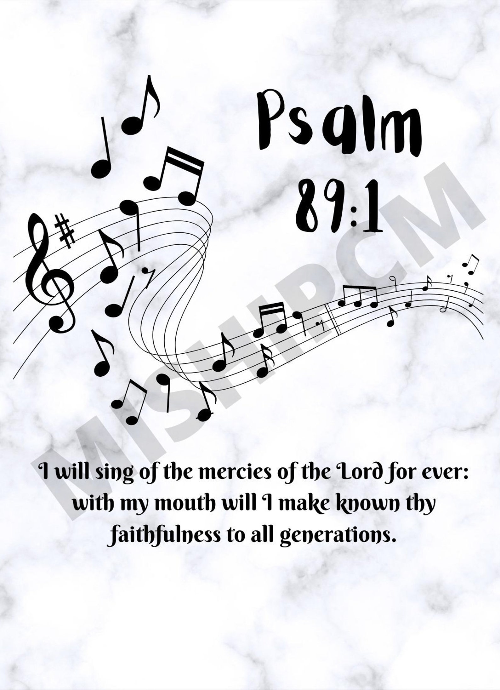 Psalm 89:1 Artwork Along With 5 Different Sizes - Etsy