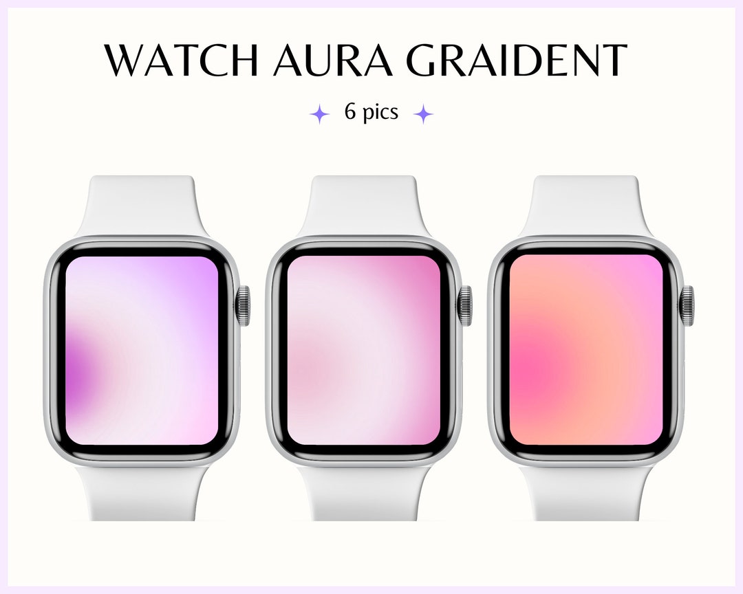 Aesthetic Aura Gradient Wallpaper, Digital Apple Watch Background, Cute ...