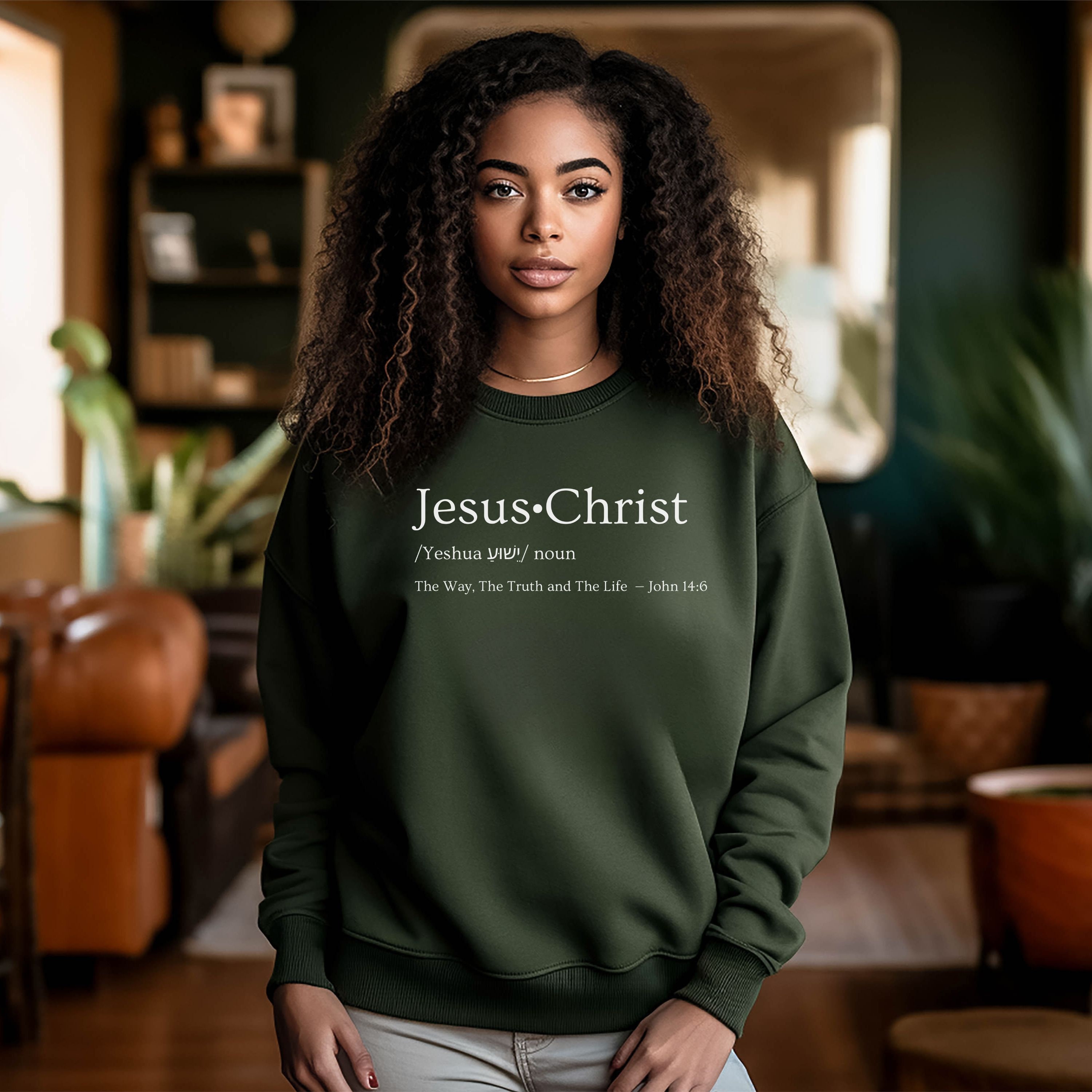 Jesus Christ Defined Yeshua Christian Sweater Faith Based - Etsy