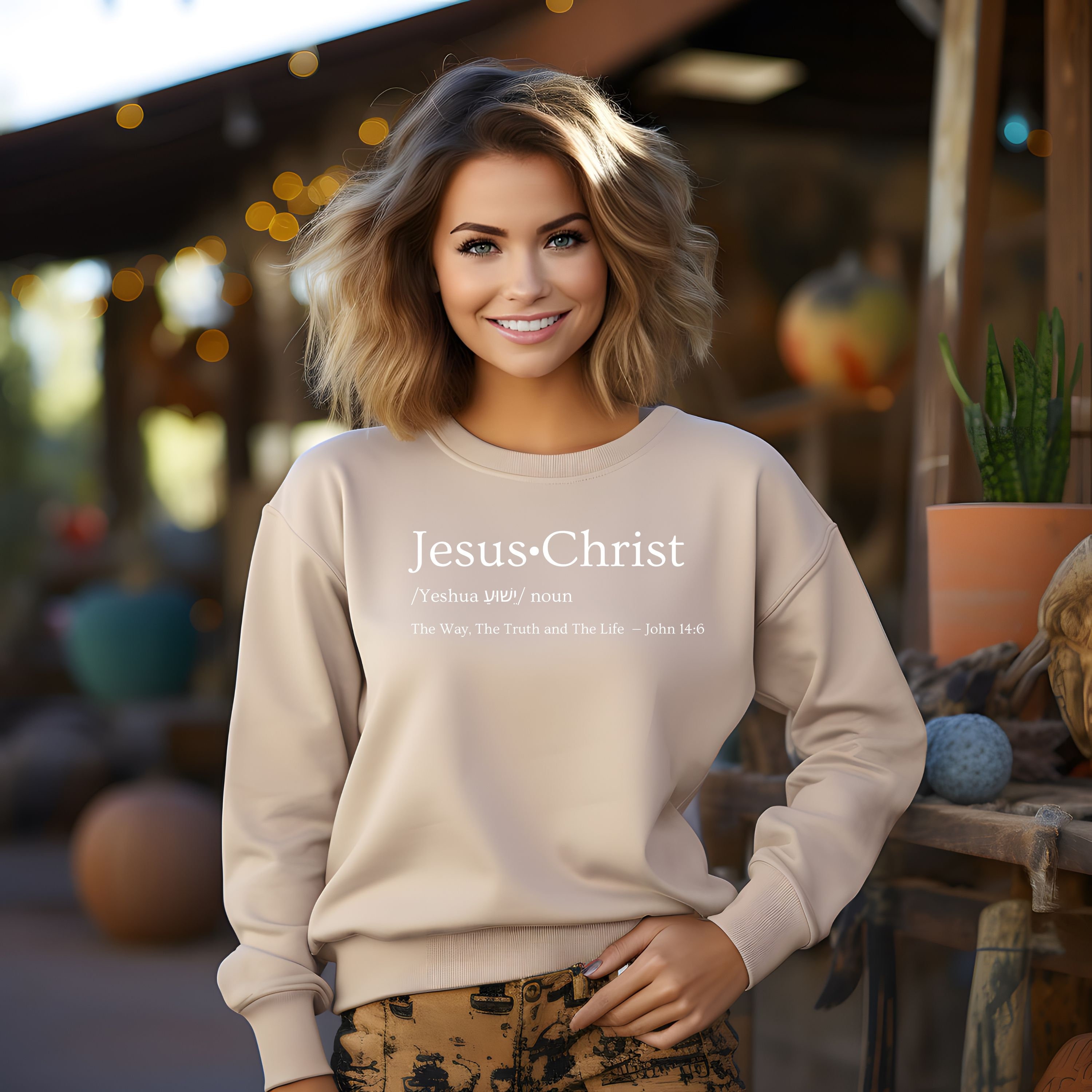 Jesus Christ Defined Yeshua Christian Sweater Faith Based - Etsy
