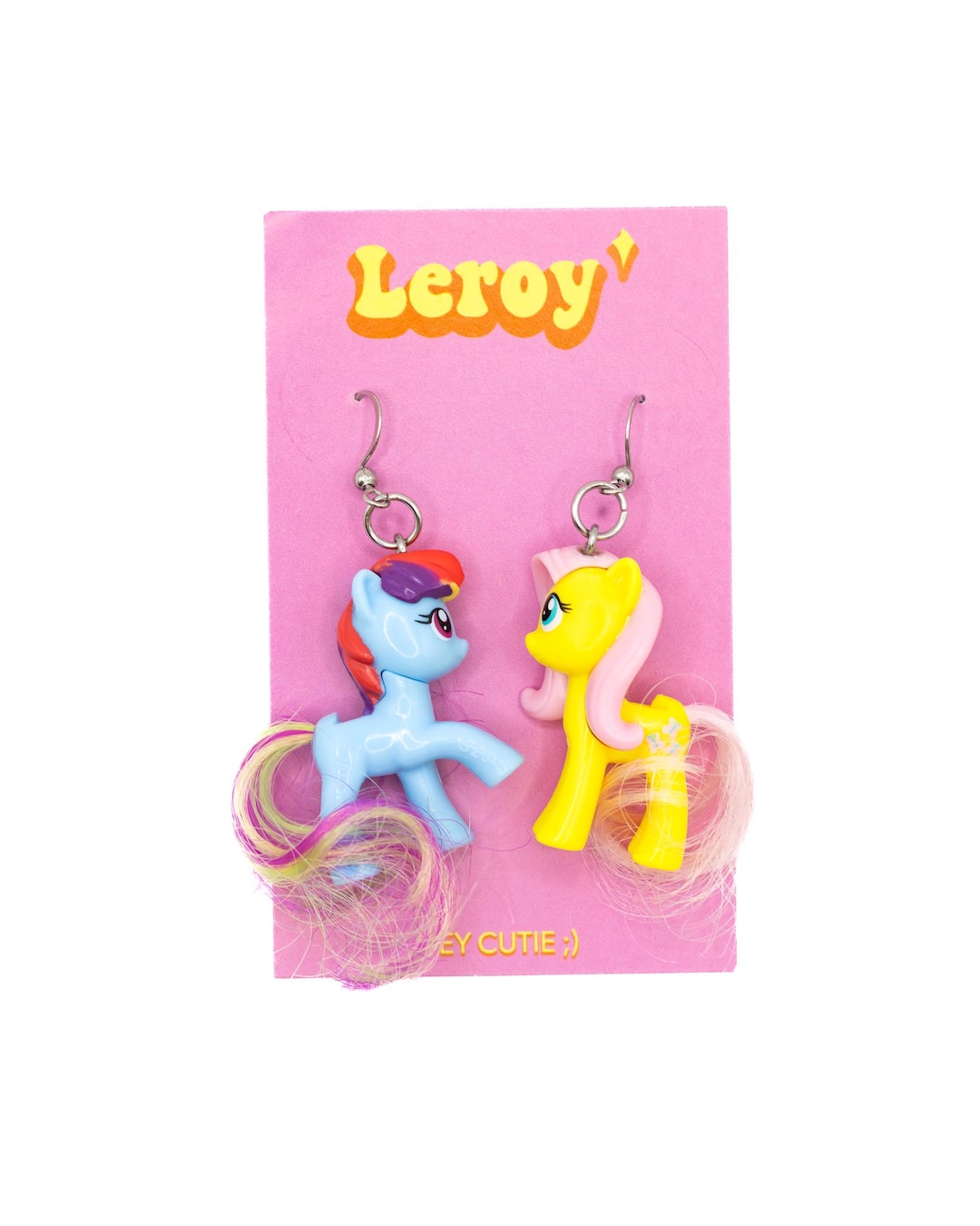 Fluttershy and Rainbow Dash My Little Pony Earrings ~ Kawaii, Handmade ...