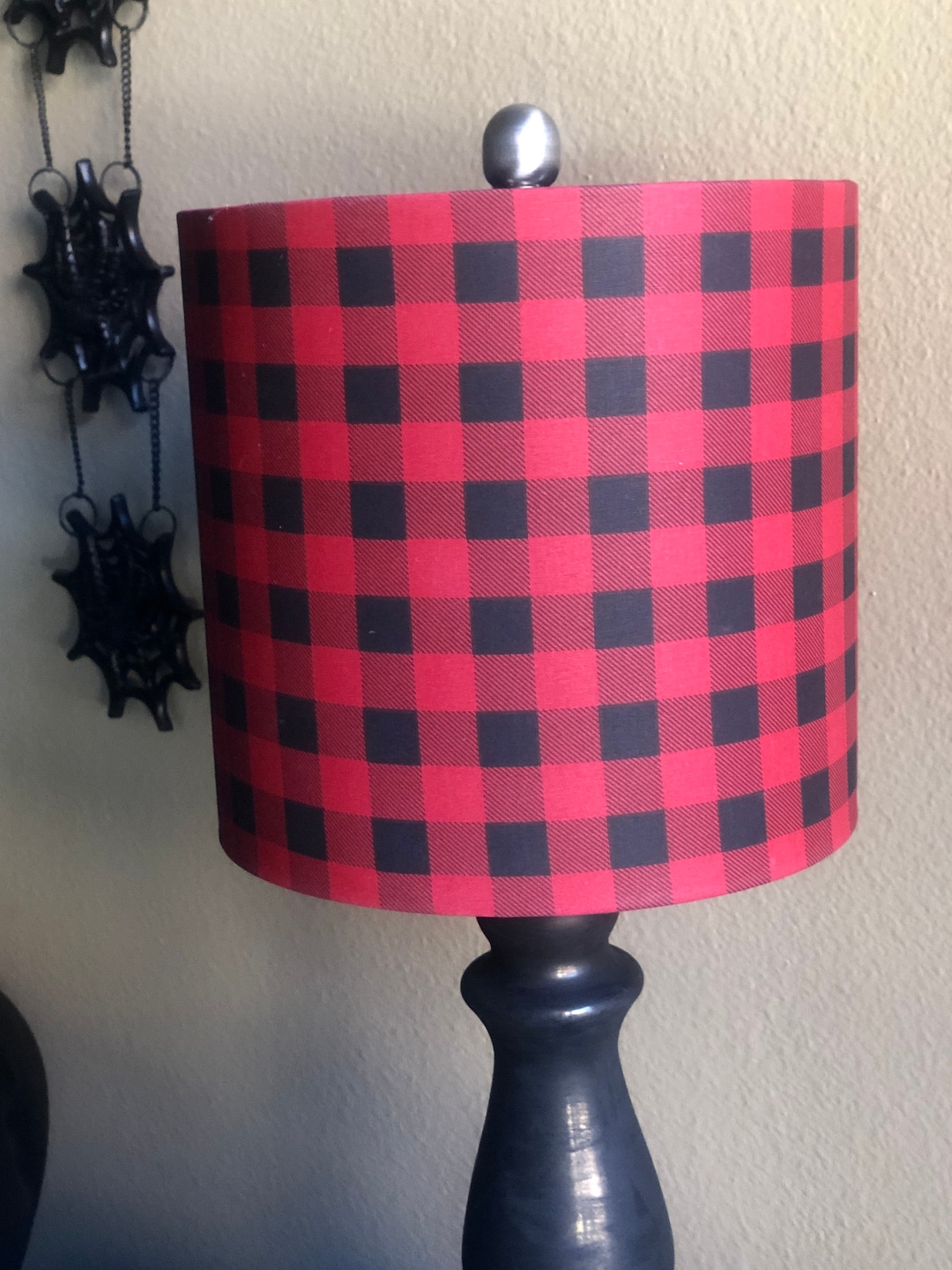 The Huntsman Red and Black Plaid Lamp Shade - Etsy