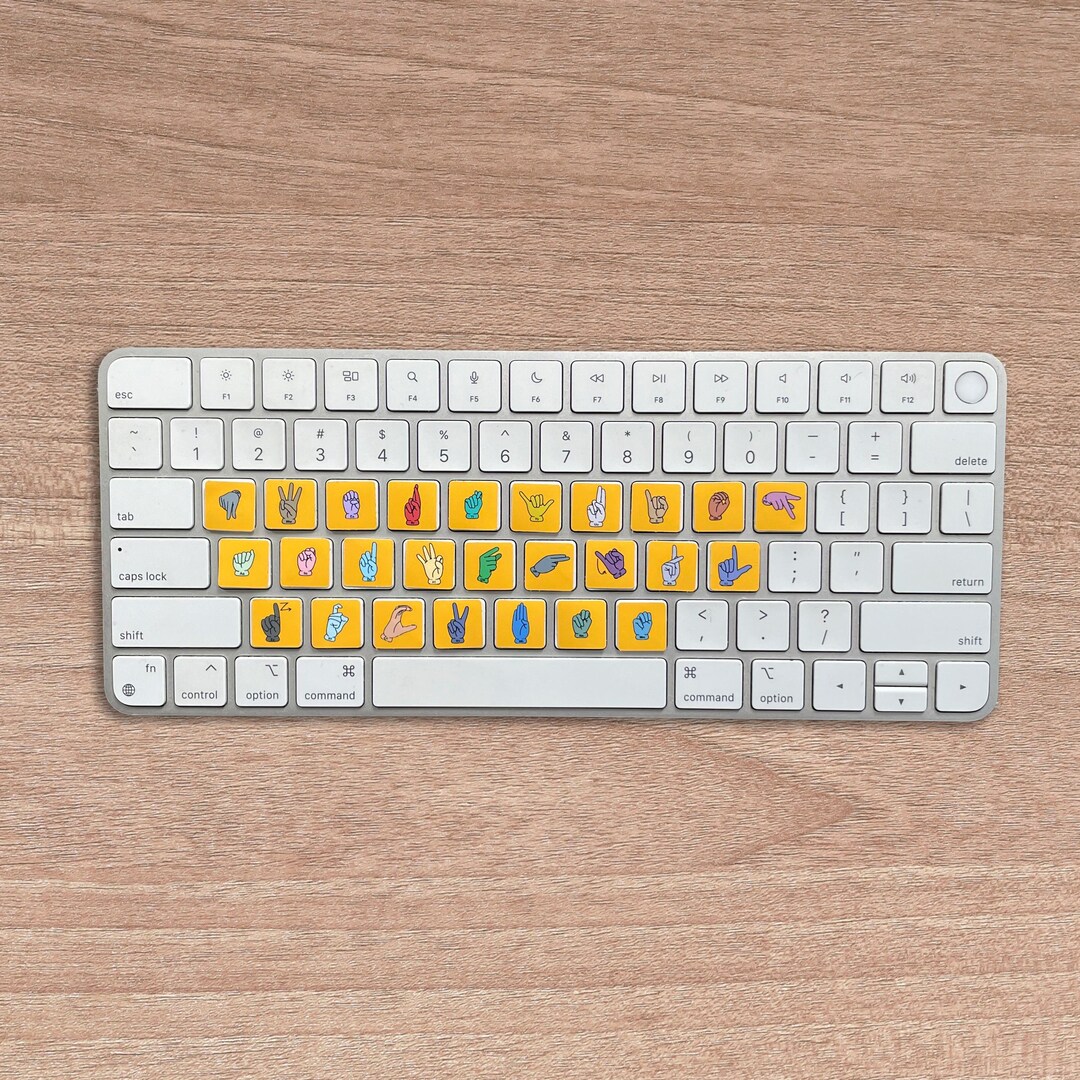 Fingerspelling Stickers/only Magic Keyboard - Etsy