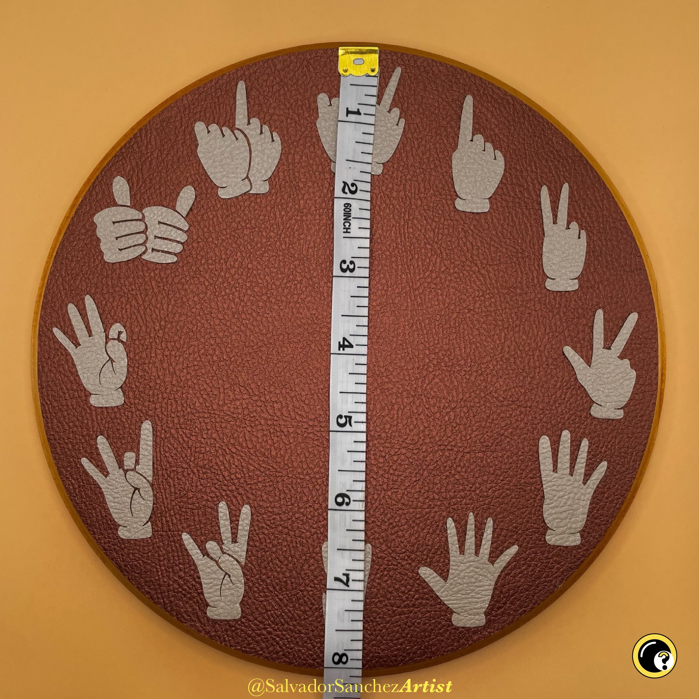American Sign Language Clock Wall1-5 Counting in ASL - Etsy