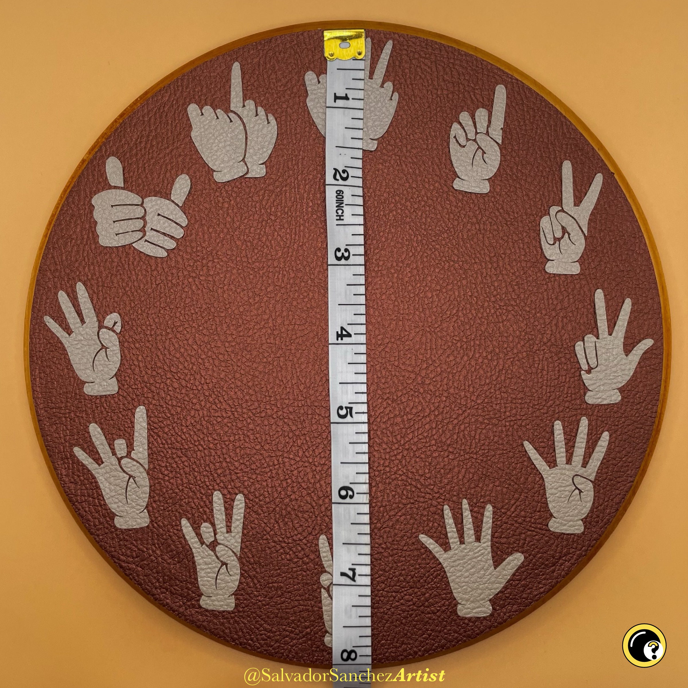American Sign Language Clock Wall1-5 Facing Out - Etsy