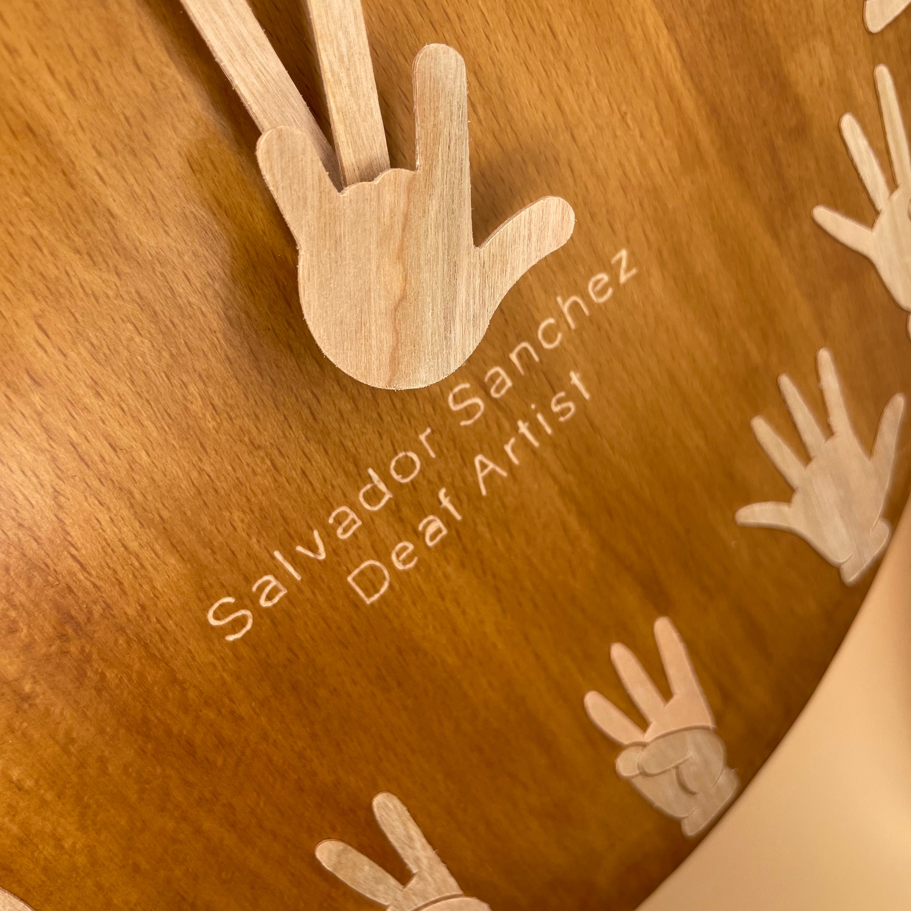 American Sign Language Clock Wall1-5 Facing Out25cm - Etsy