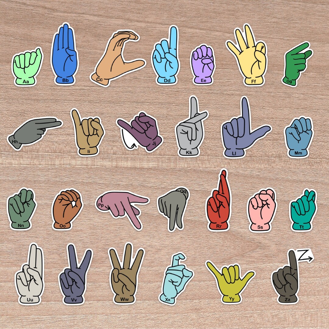 ASL Alphabet Magnets - Etsy