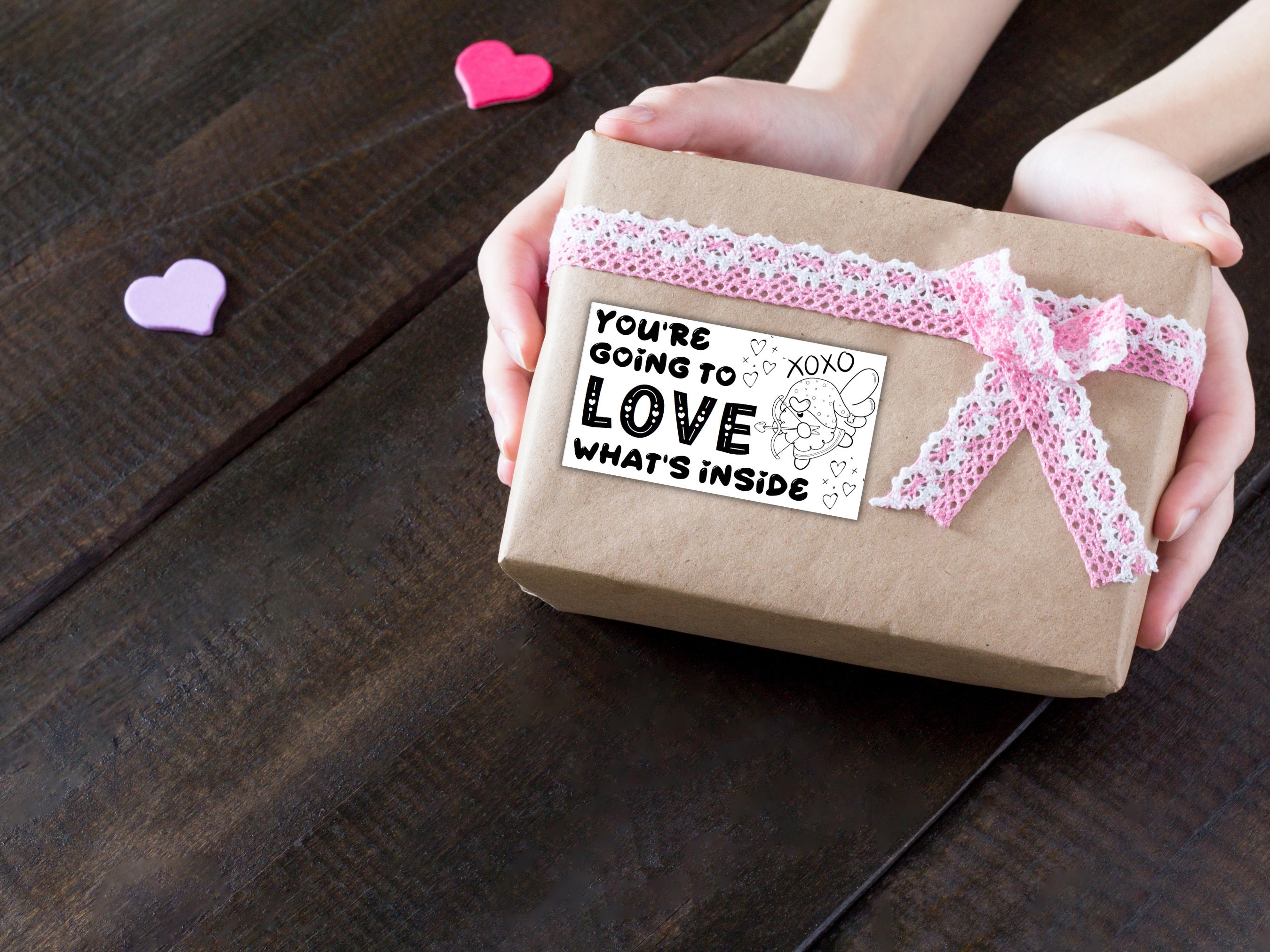 Valentine Thermal Label Bundle - Love Package Stickers - Small Business ...