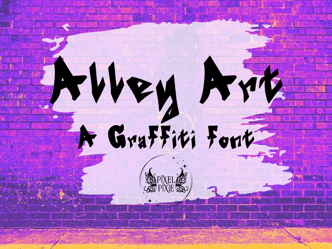 Alley Art Graffiti Font: Urban Street Style Typeface (OTF, WOFF) - Etsy