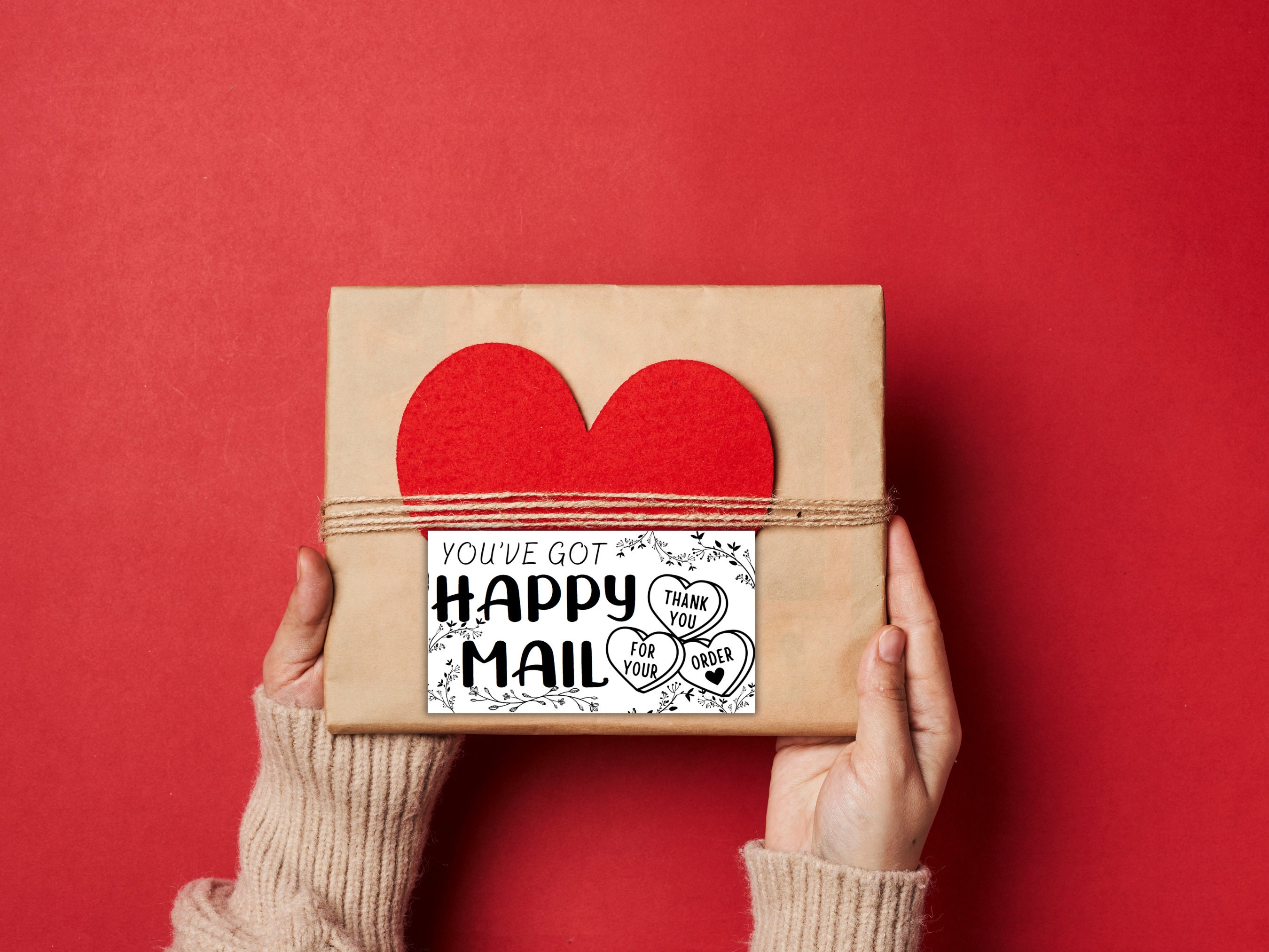 Valentine Thermal Label Bundle - Love Package Stickers - Small Business ...