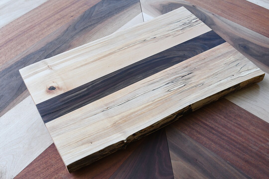 Reclaimed Walnut & Spalted Maple Cheese Board / Serving Tray - Etsy