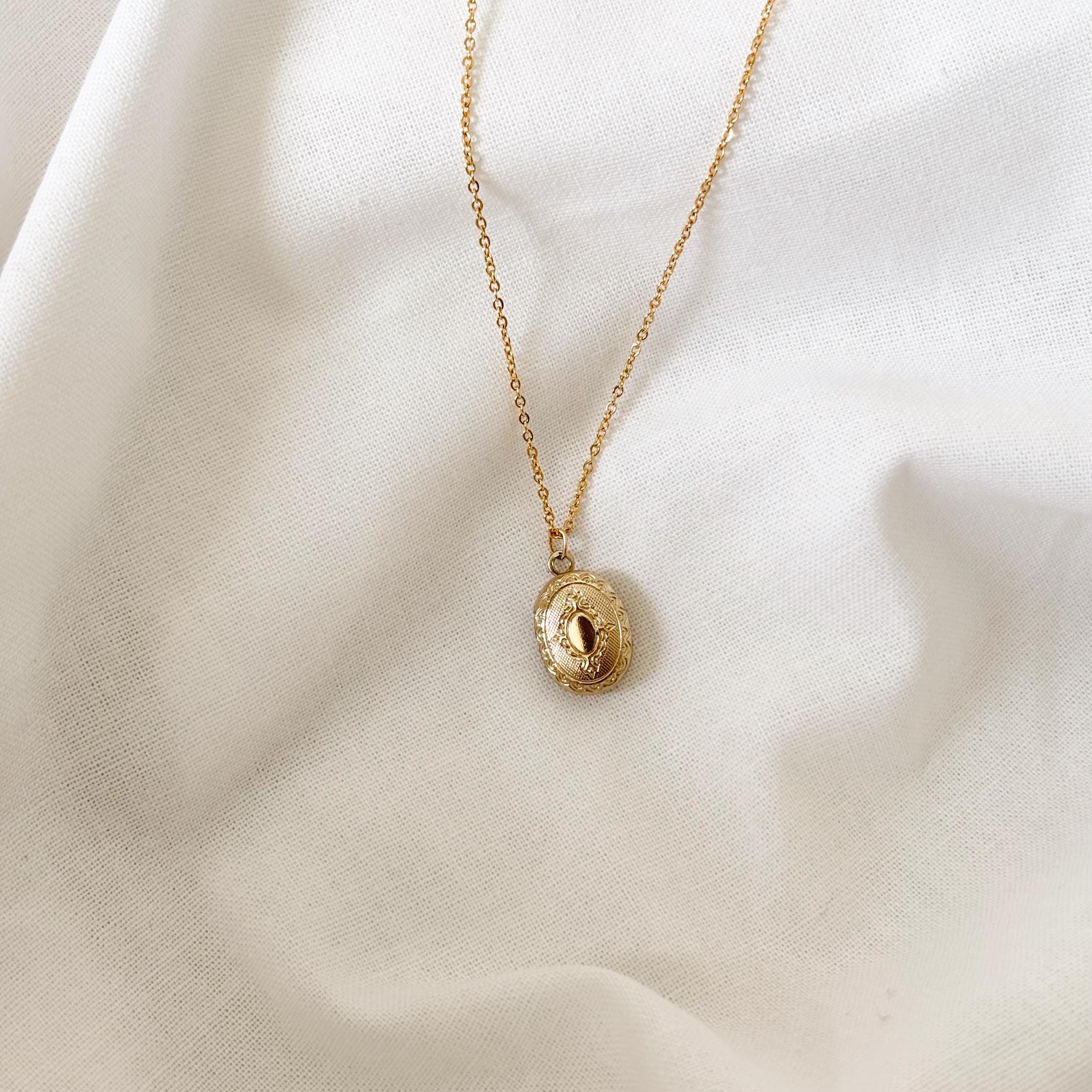 Isabella Mini Locket Mini Locket Necklace, Vintage Locket, Small Locket ...