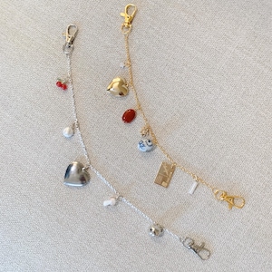 Customizable Bag Charm Chain | Personalized Bag Keychain Accessory ...