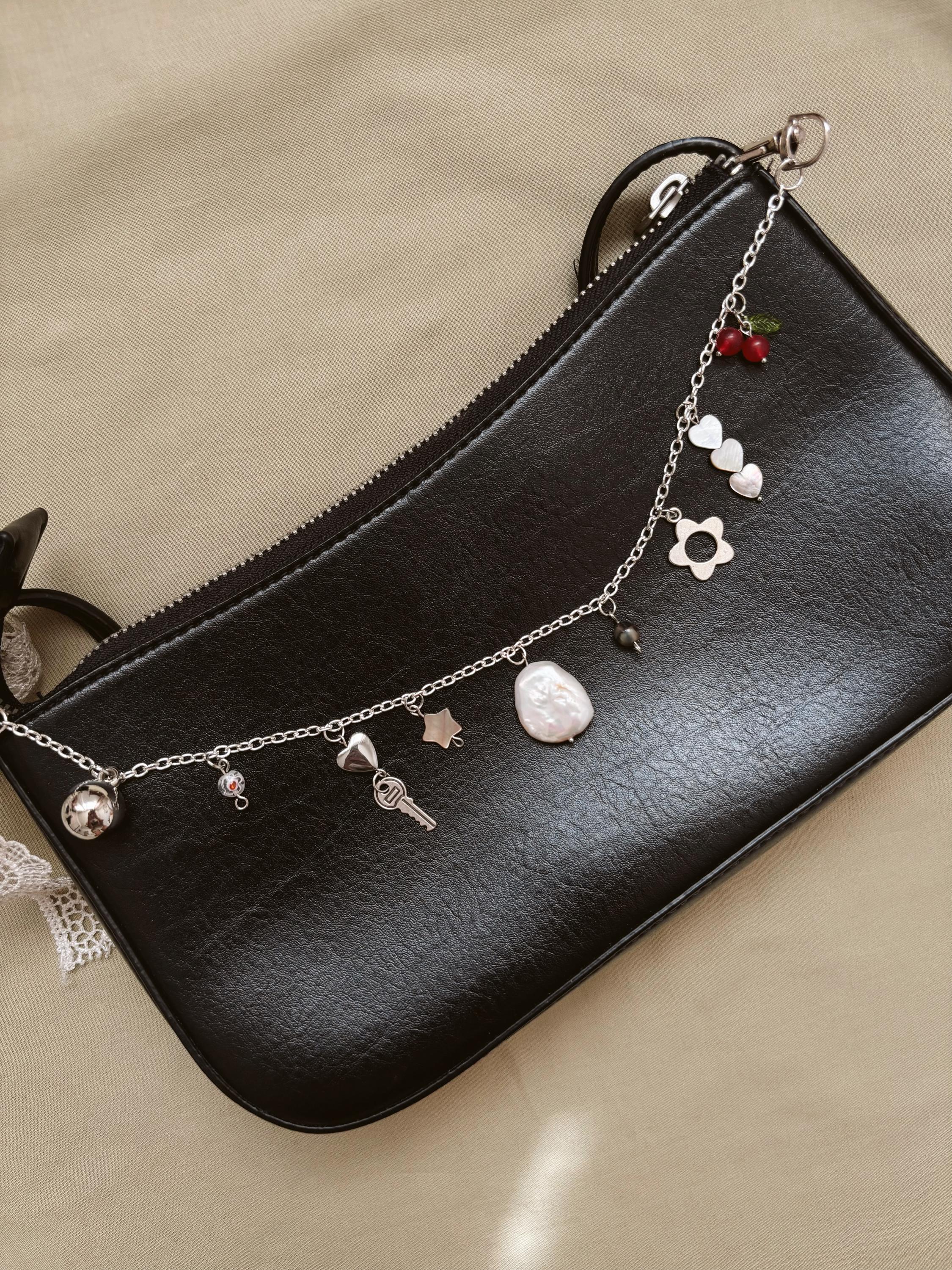 Customizable Bag Charm Chain | Personalized Bag Keychain Accessory ...