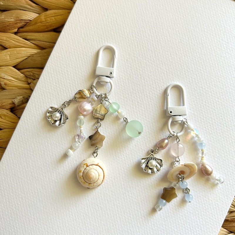 Sea Glass Keychain - Etsy