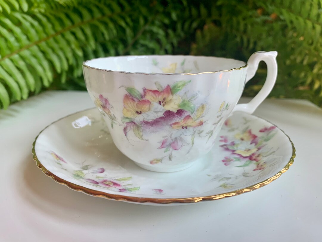 Antique Victorian Lyons William Alsager Adderley England China Teacup ...