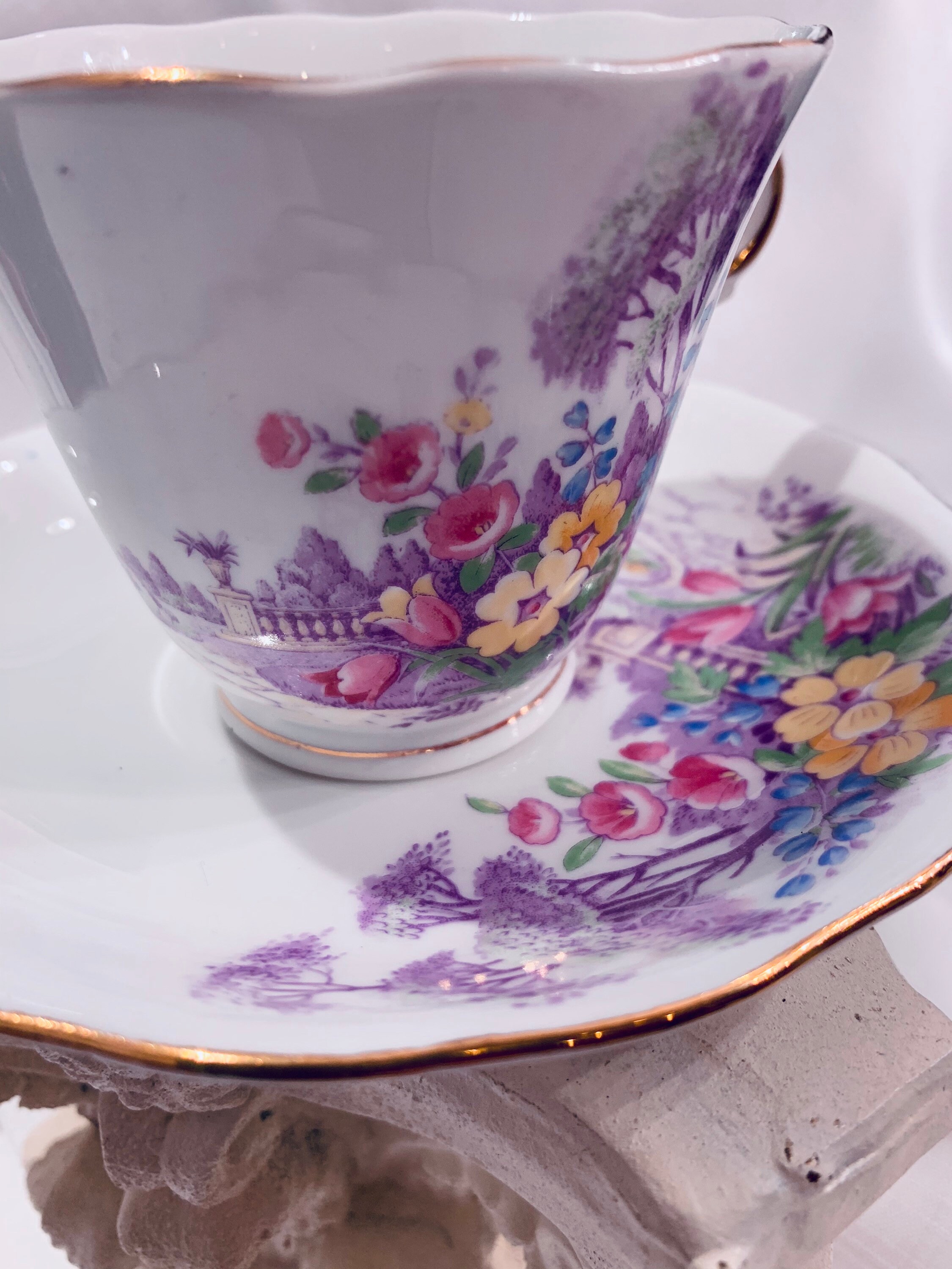 Vintage 1960s Colclough China English Garden pattern 6579 | Etsy