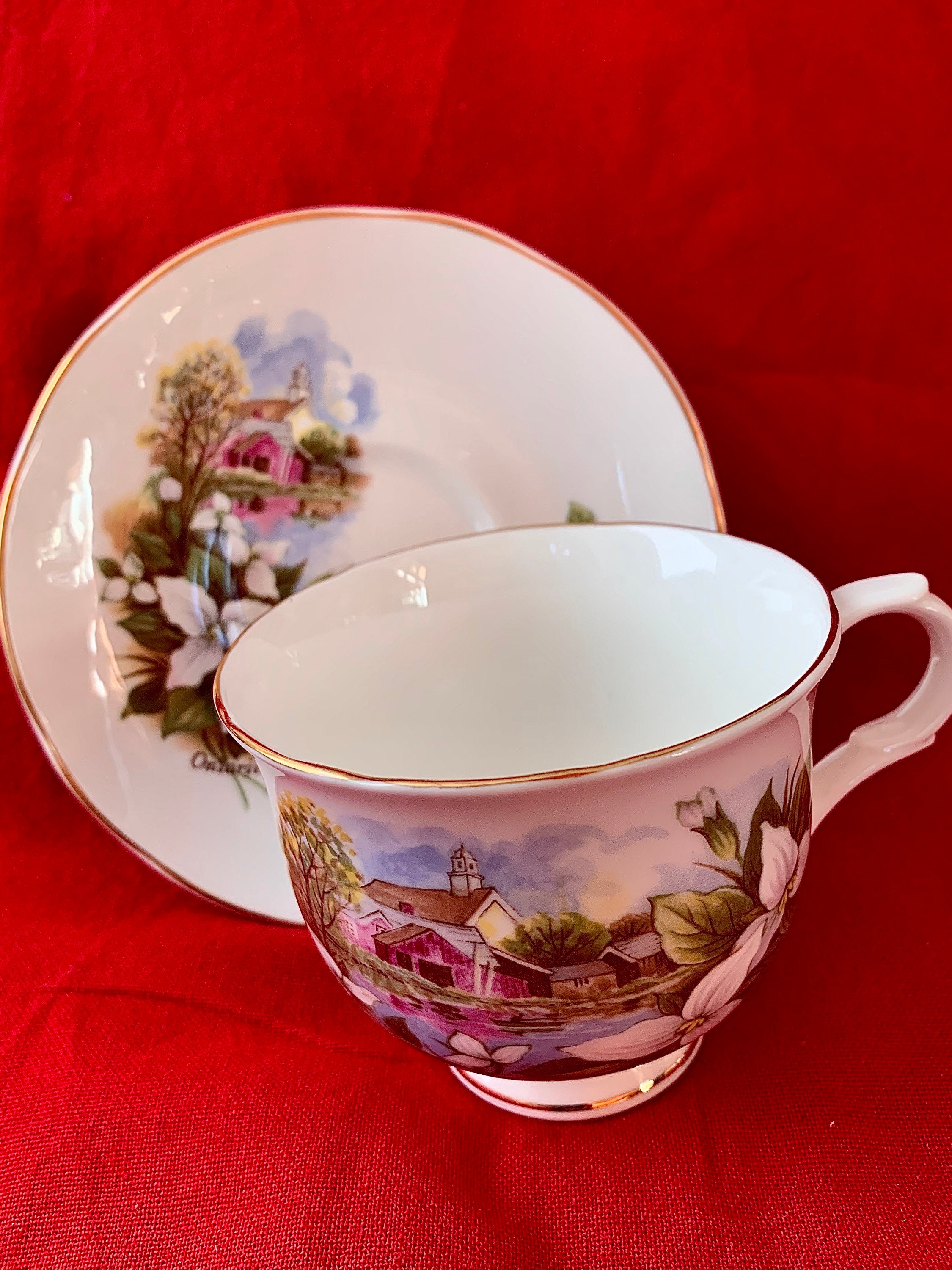 Vintage Sadler Wellington China Teacup and Saucer ontario | Etsy