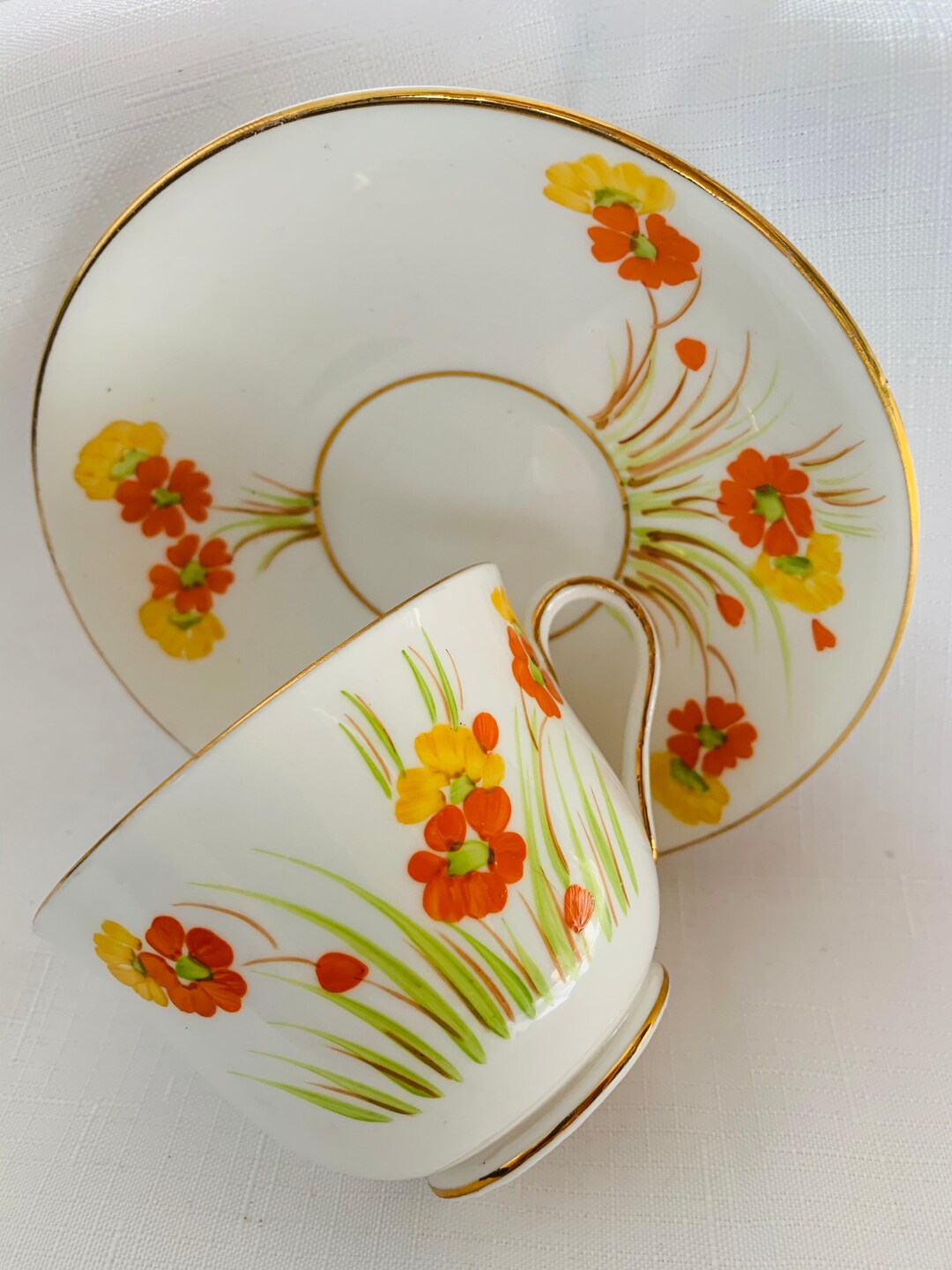 Vintage Phoenix Thomas Forester & Sons China Teacup and Saucer - Etsy