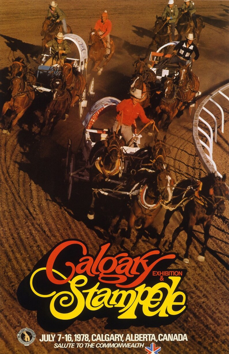 Vintage New 1978 Calgary Stampede Exhibition & Stampede Poster | Etsy