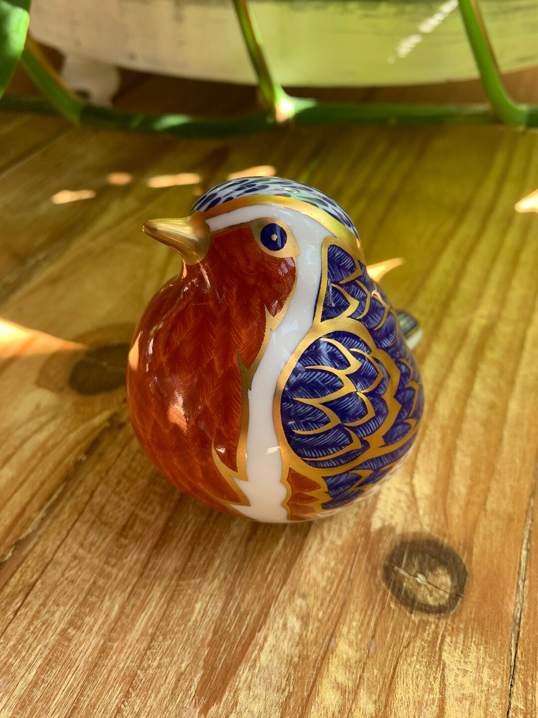 Vintage Royal Crown Derby 22kt Robin Paperweight, England - Etsy