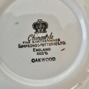 Vintage Simpsons Pottery Oakwood Dessert Bowls | Etsy