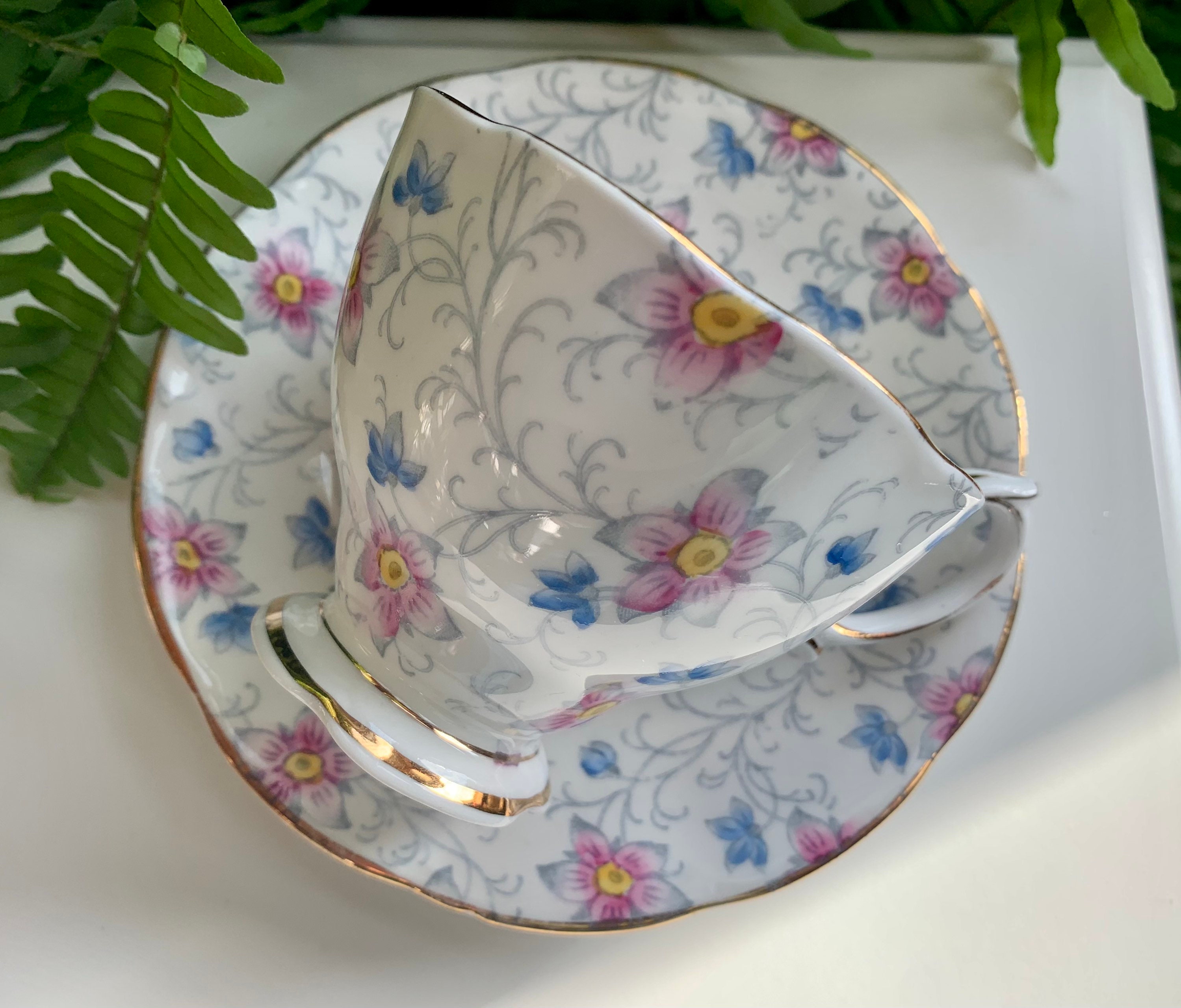 Vintage Rare Pattern Royal Albert Crown China Scalloped China | Etsy