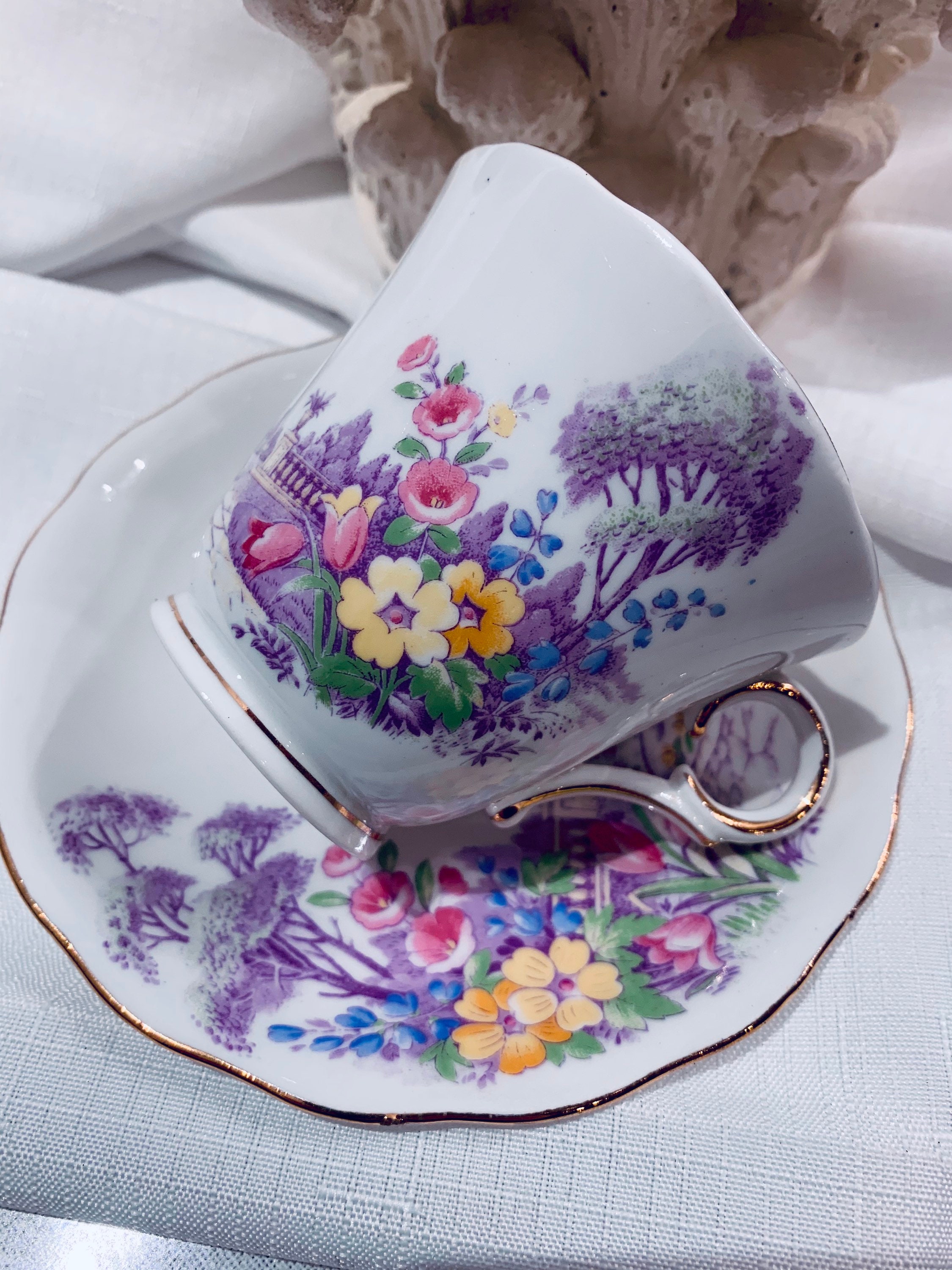 Vintage 1960s Colclough China English Garden Pattern 6579 - Etsy