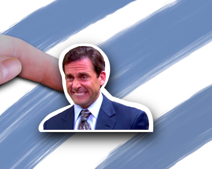 Michael Scott Yikes Face Sticker - Etsy.de