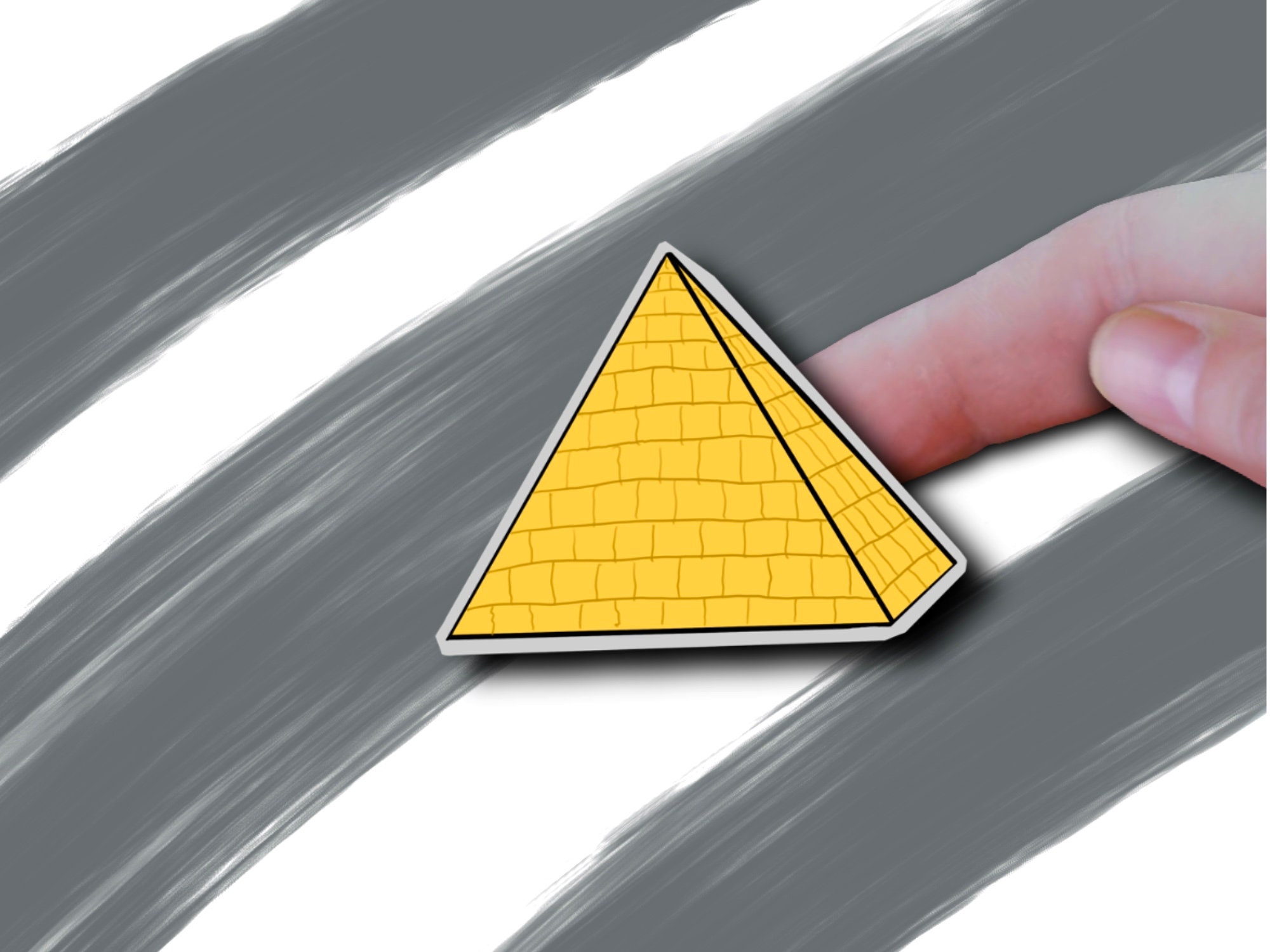 Pyramid Sticker Laptop Decal | Etsy