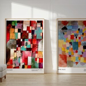 Paul Klee rot grün und violett gelb Rhythmen 1920 Paul Klee Wandkunst Paul Klee Kunstdruck ...