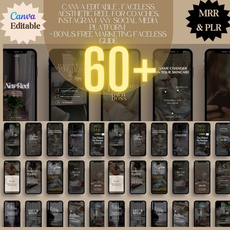 MRR Faceless Instagram Reels With Resell Rights&plr Faceless Marketing ...