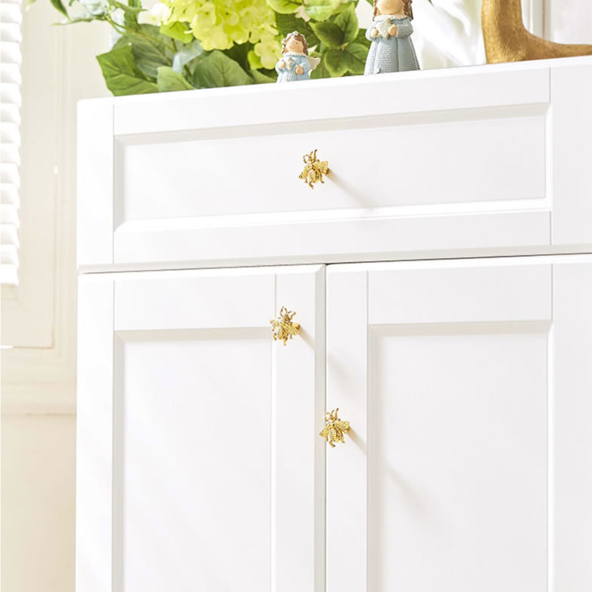 Light Luxury Solid Brass Bee Drawer Knobs Drawer Pulls Cabinet | Etsy