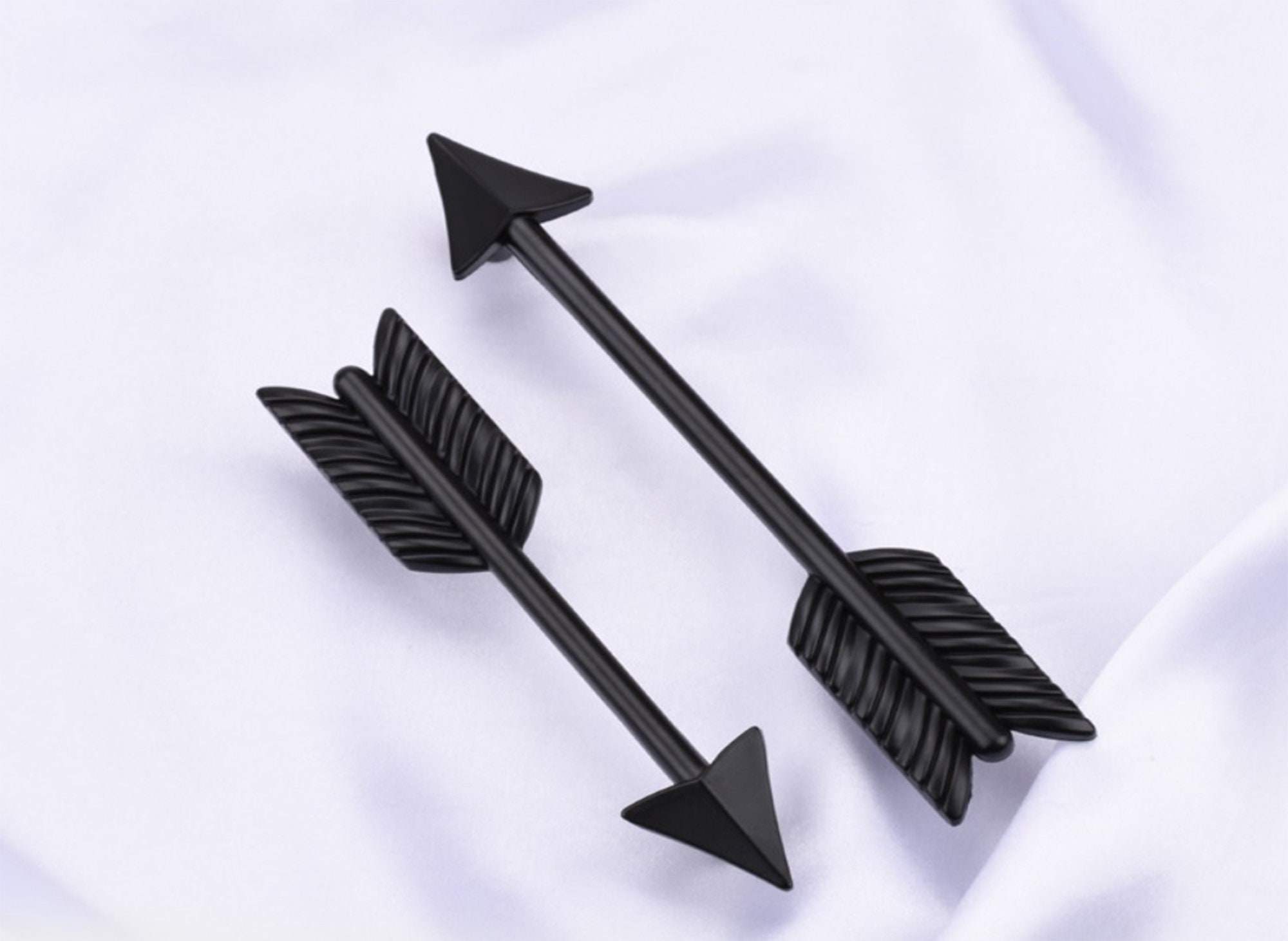 3.78 5 Black Gold Iron Arrow Handles Pulls | Etsy