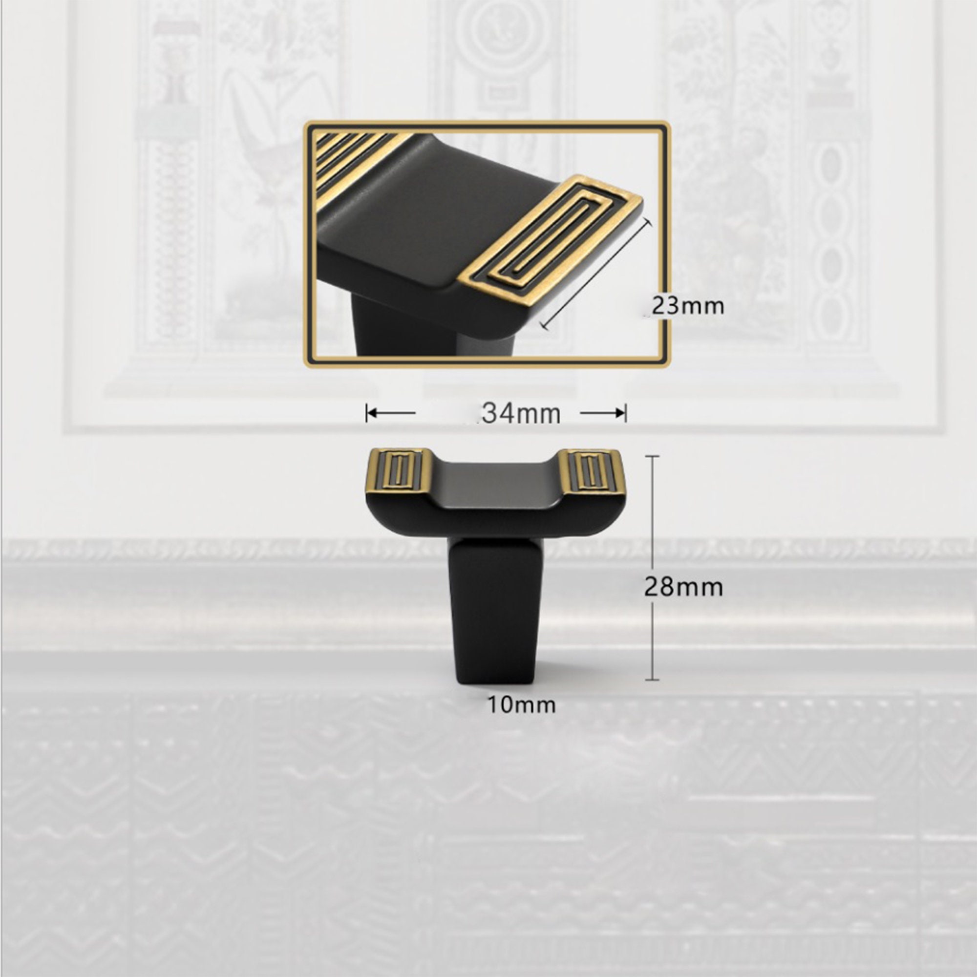 3.78 5 Black Bronze Gold Cabinet Handles Pulls | Etsy