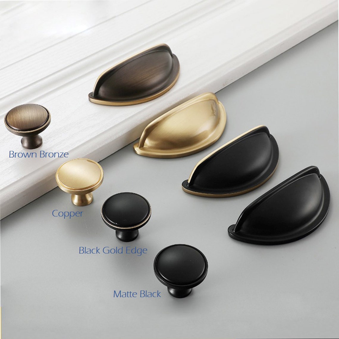 1.3 3 Pure Copper Black Brown Bronze Cup Handles - Etsy