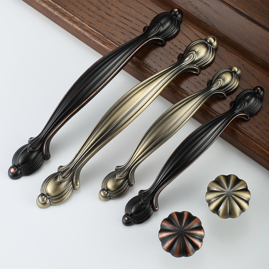 3.75" 5" Oil Bubbed Bronze Cabinet Pulls Handles Retro Kitchen Drawer ...