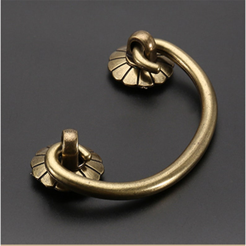 Antique Bronze Asian Cabinet Door Pulls Vintage Kitchen Drawer - Etsy