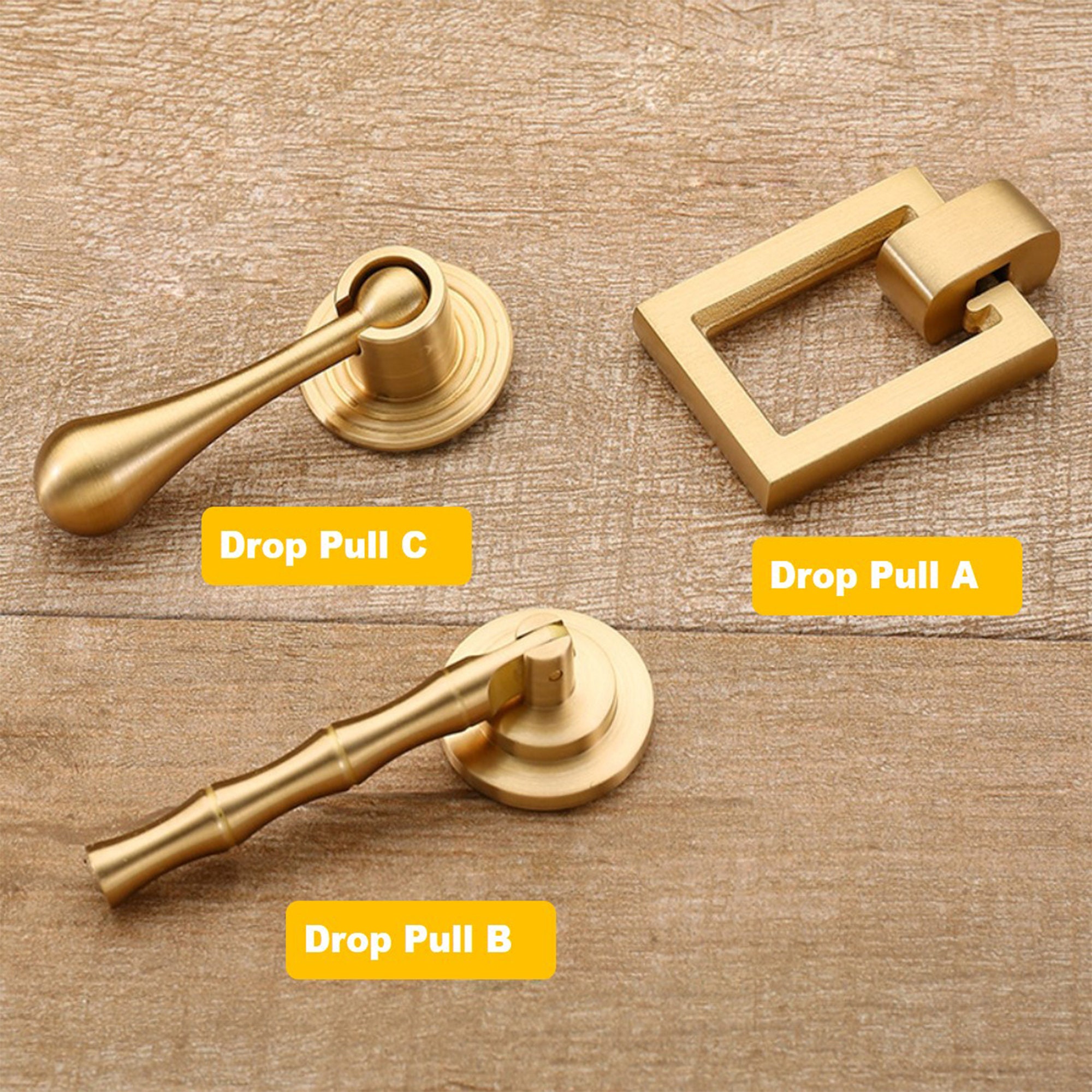 Pure Copper Round Drawer Knobs / Solid Brass Cabinet Knobs - Etsy