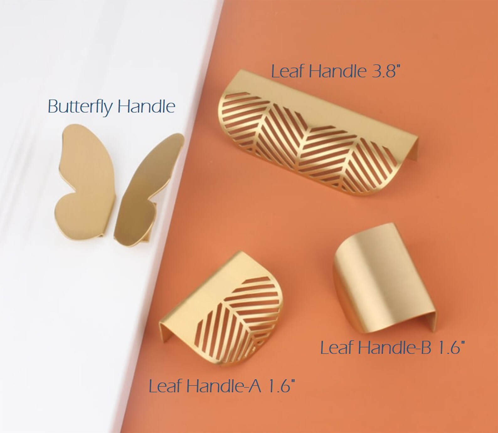 Luxury Creative Brass Leaf Drawer Pulls/ Brass Butterfly - Etsy