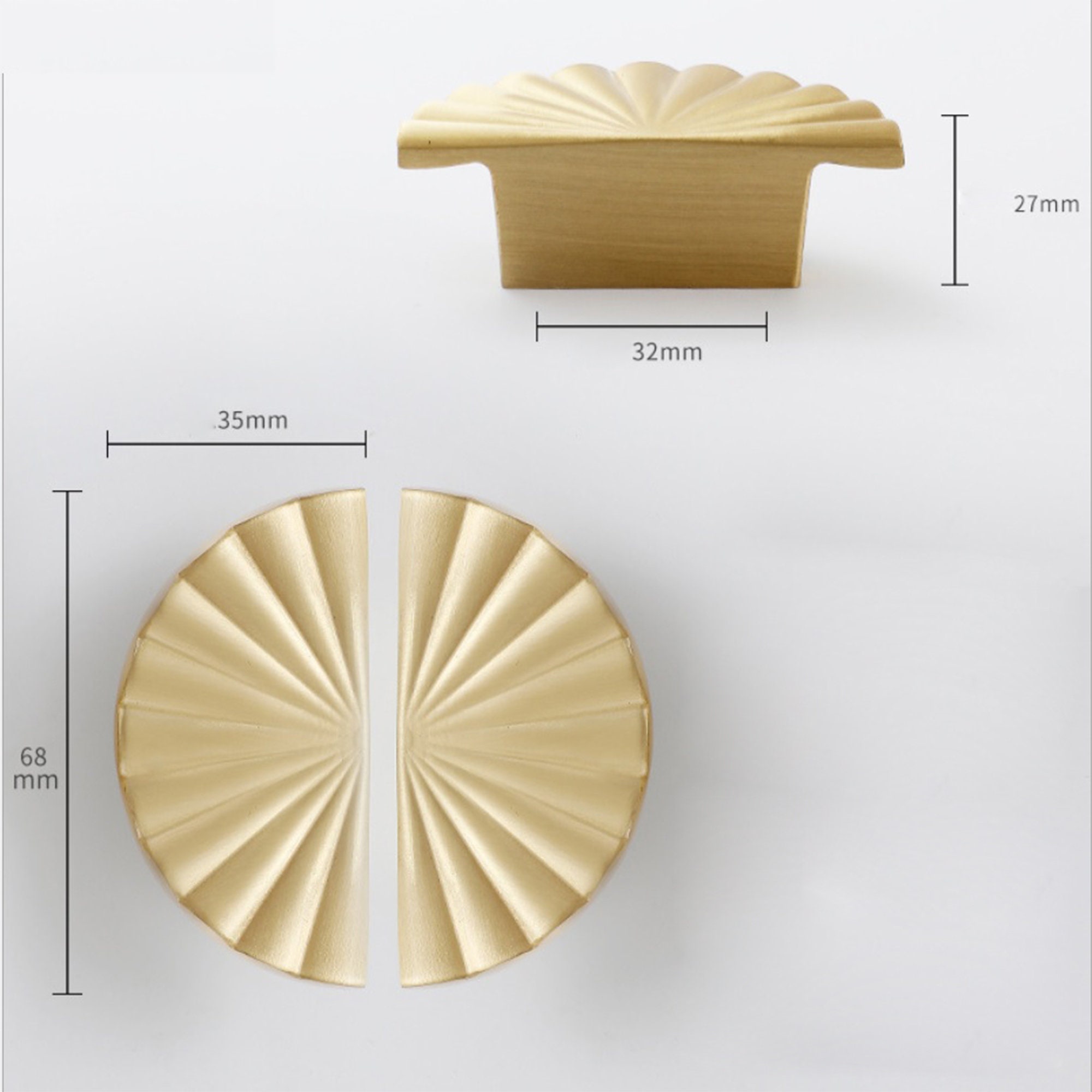 Solid Brass Leaf Drawer Pull/pure Copper Leaf Knob /gold Leaf - Etsy