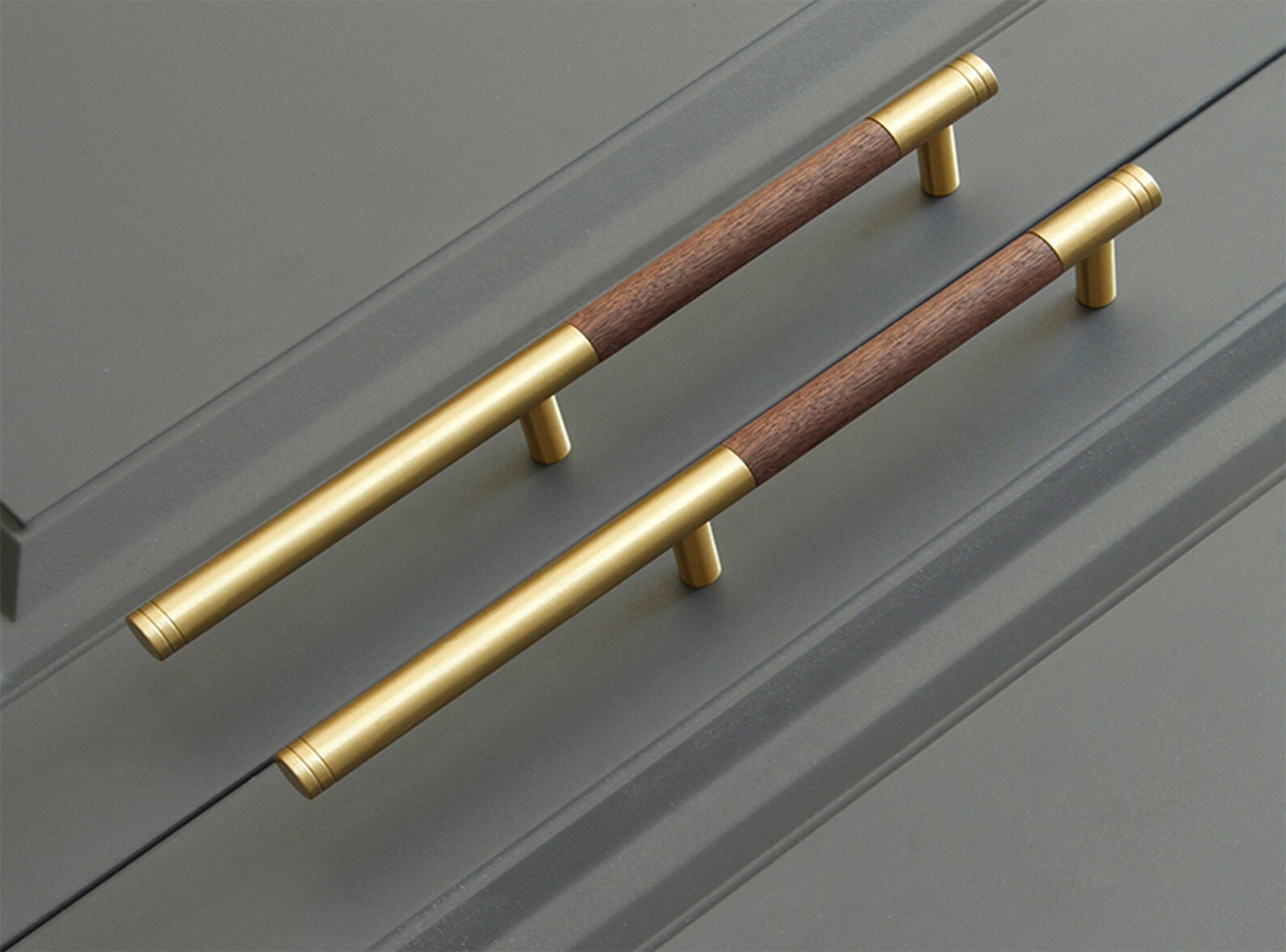 Long Solid Brass Wood Cabinet Handles Pulls Knobs Modern - Etsy