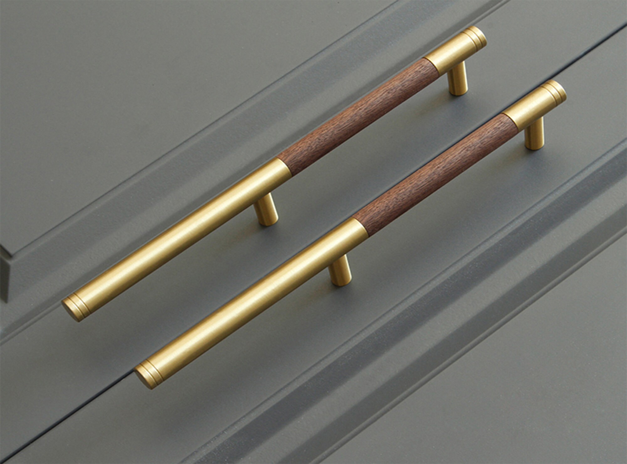 Long Solid Brass Wood Cabinet Handles Pulls Knobs Modern - Etsy