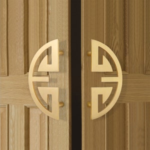 Pure Copper Round Drawer Knobs / Solid Brass Cabinet Knobs /copper Cabinet Drop Pulls /kitchen ...