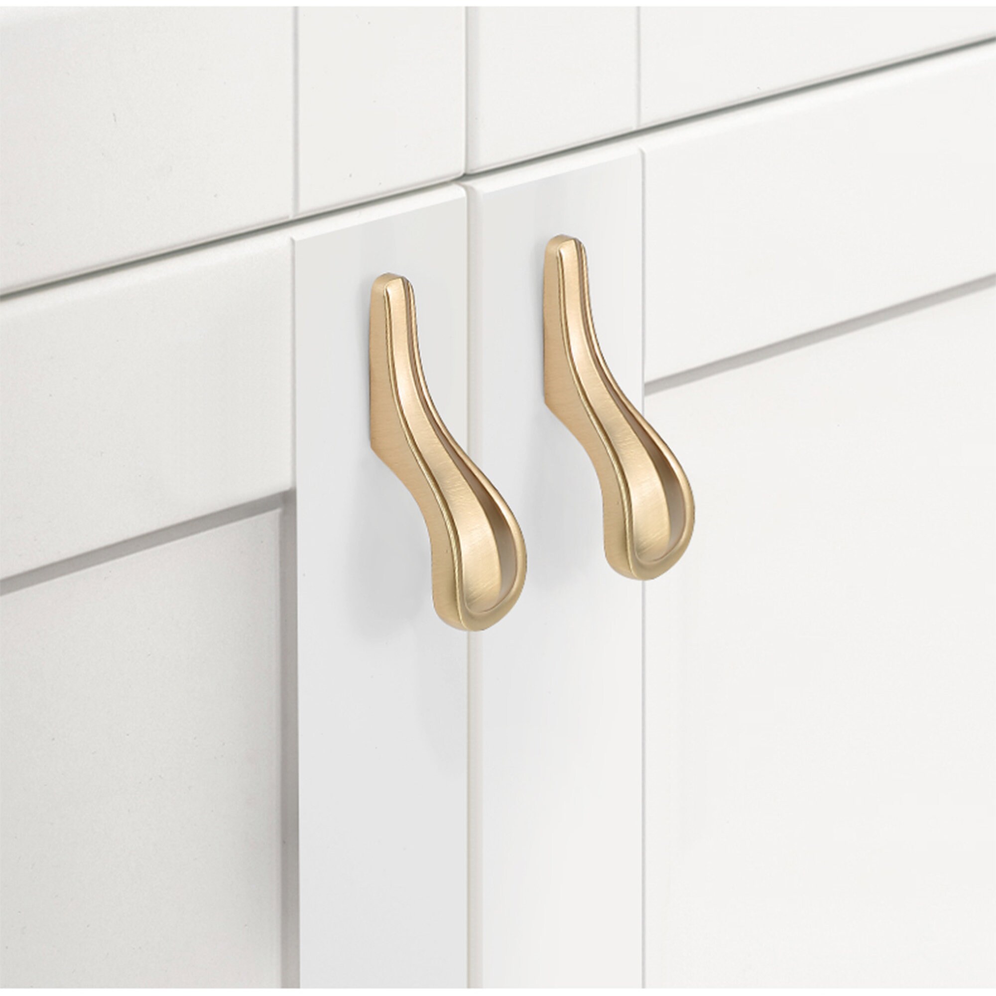 Gold Long Leaf Knob/copper Leaf Drawer Pulls/gold Leaf Cabinet - Etsy