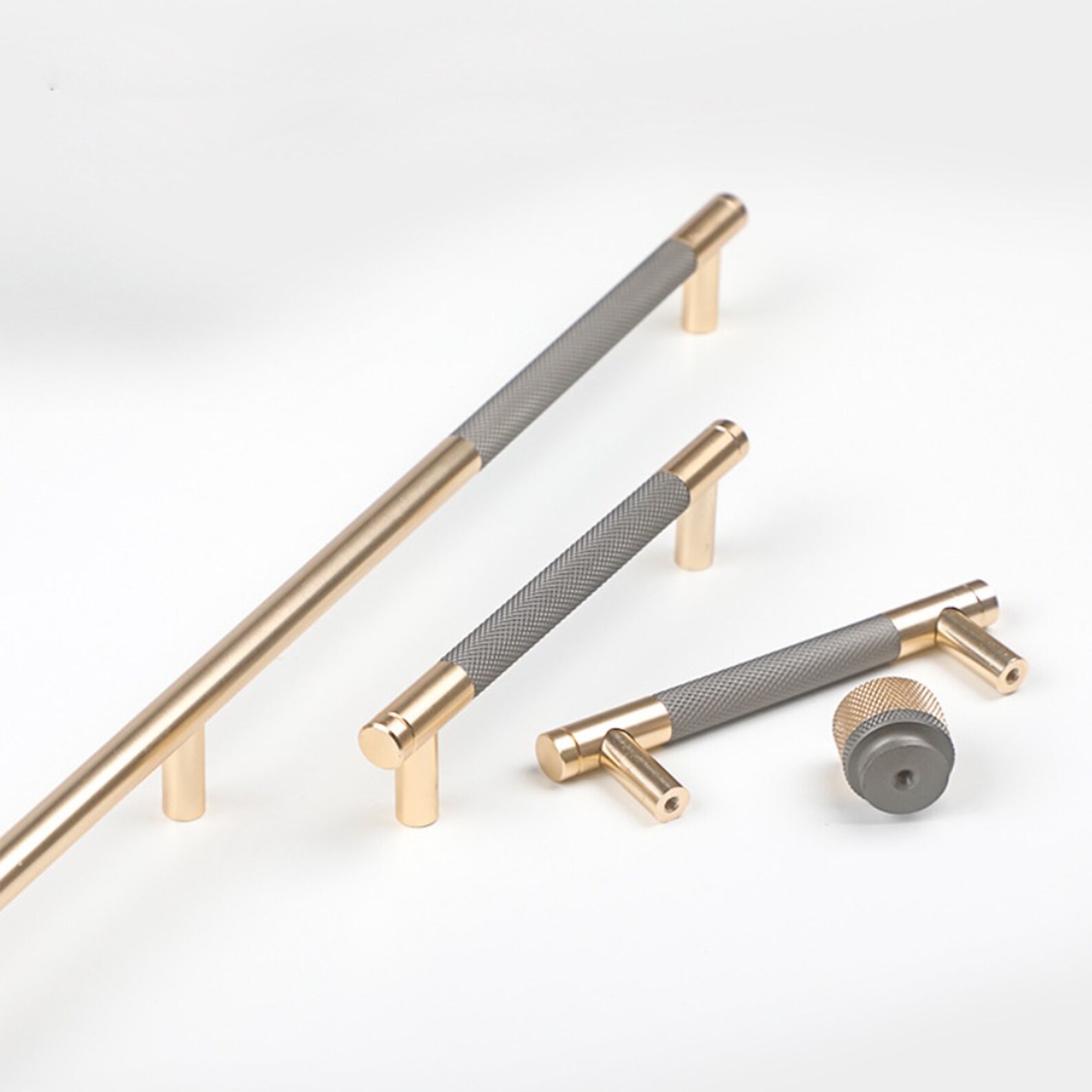 3.755 10 Gold Gray Long Drawer Handles Cabinet - Etsy