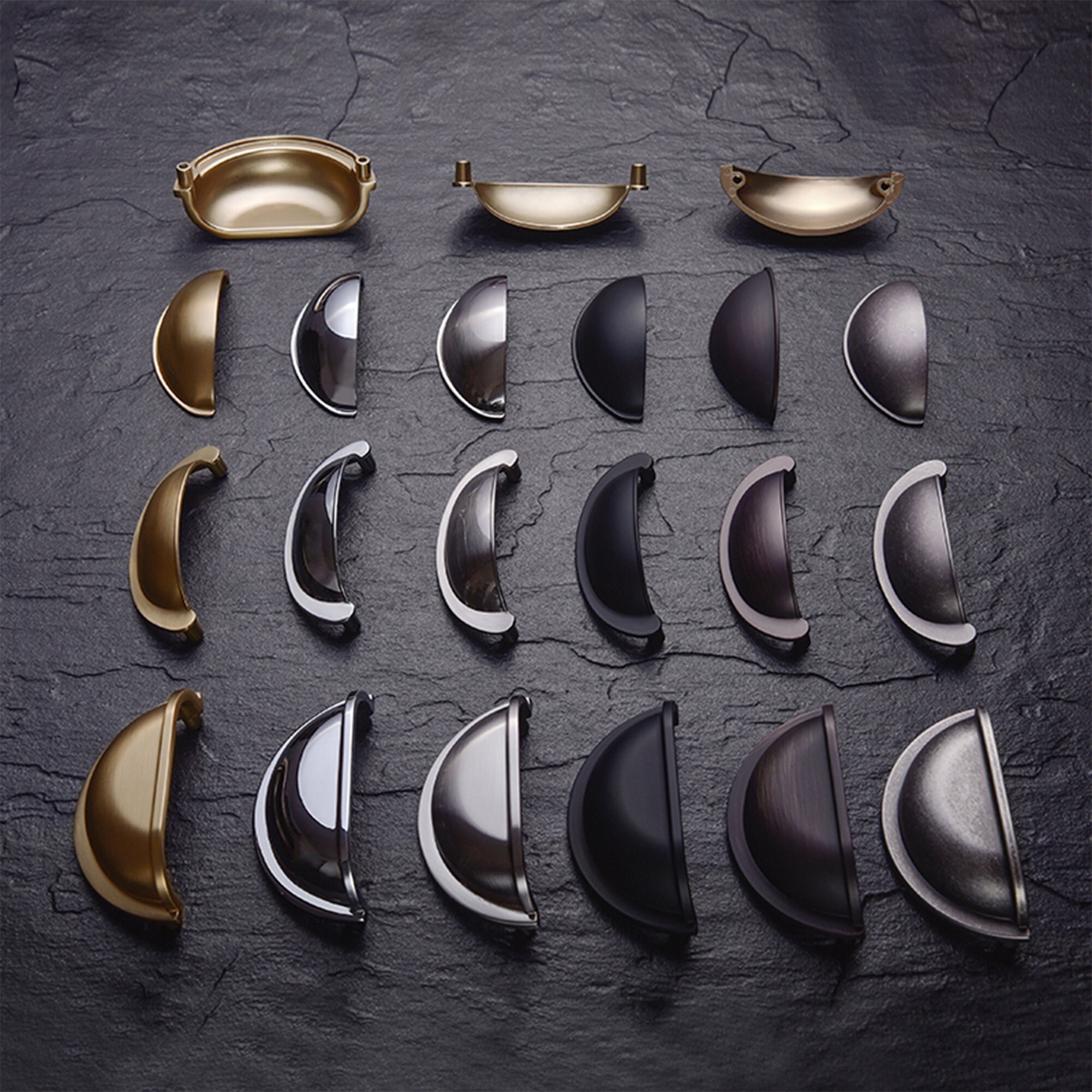 2.5 3 Sliver Bronze Black Gold Cup Handle Closet | Etsy